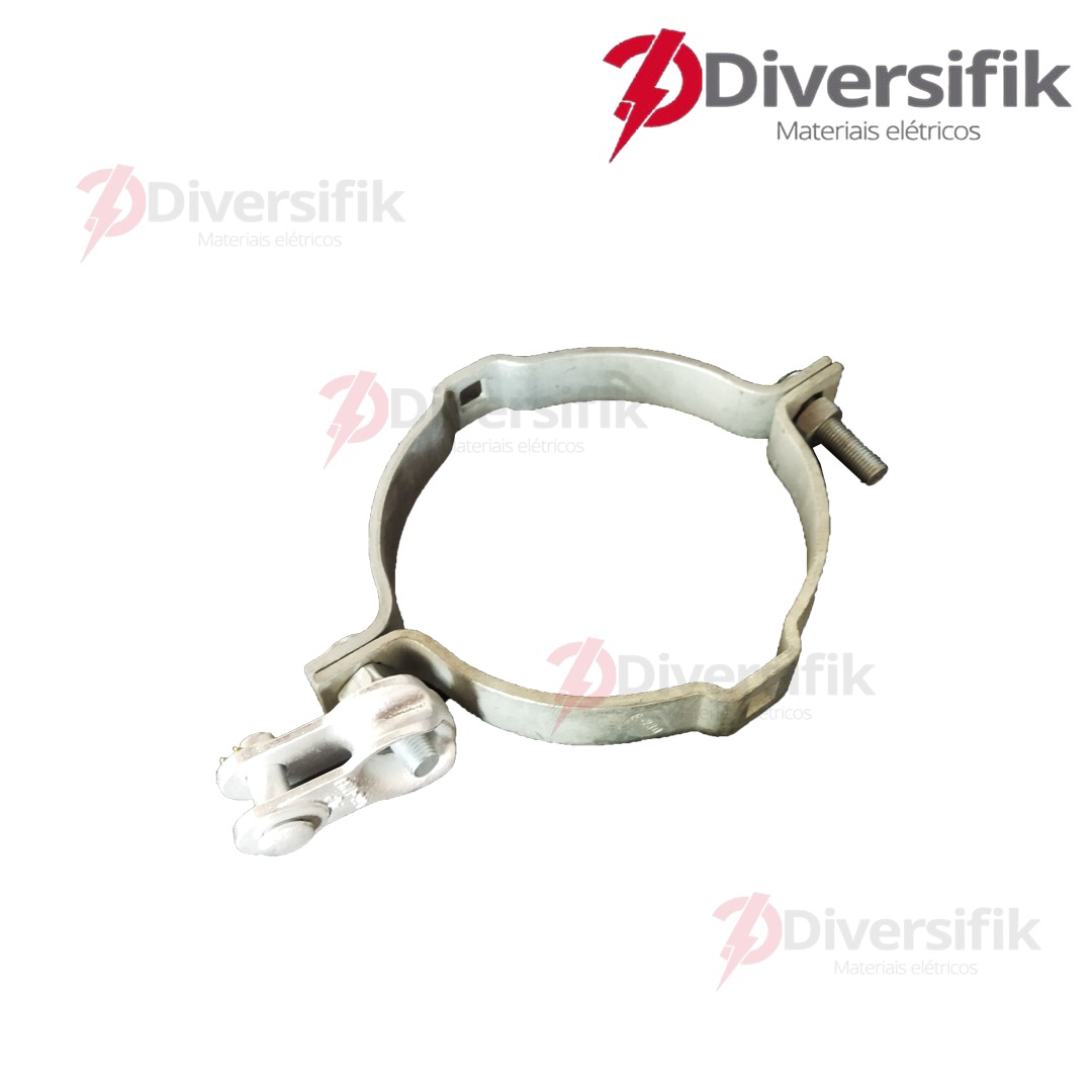 CINTA PARA POSTE CIRCULAR 32X5X240MM C/2 PARAFUSOS FRANCES 70MM ...